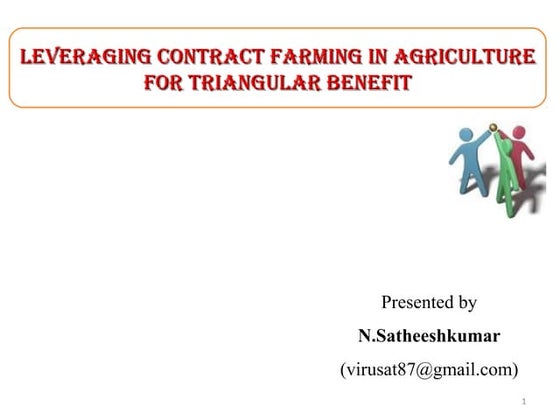 Basics of Contract Farming | PPT