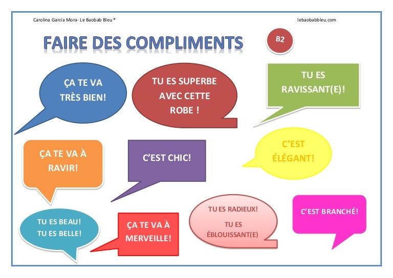 Faire des compliments (B2)