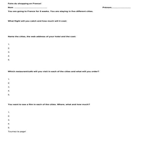 Faire du shopping en france | DOC