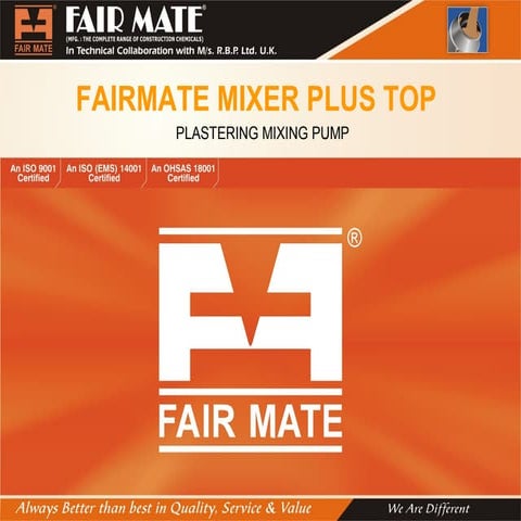 Fairmate mixer plus top | PPT