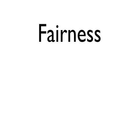 Fairness | PPT