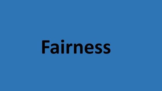 Fairness[1] | PPT