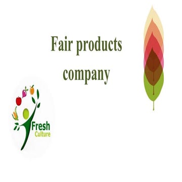 Fair products | PPTX