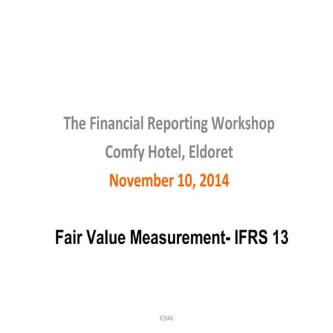 Fair value measurement ifrs 13 | PPT