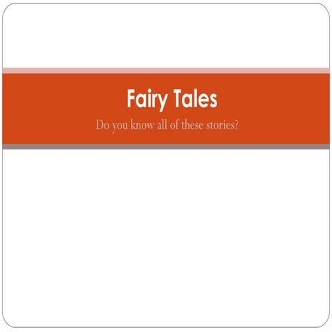Fairy tales | PPT