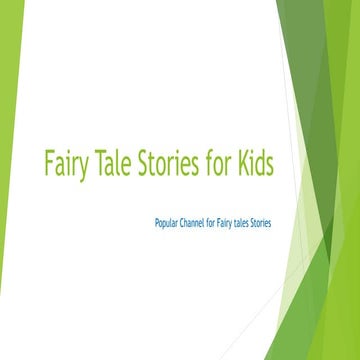 Fairy tale stories for kids | PPTX