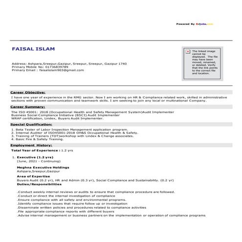 Resume of Md.Faisal_Islam.doc