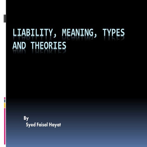 Liability | PPTX