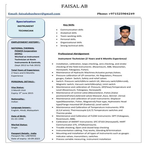 Faisal resume (1) | DOC