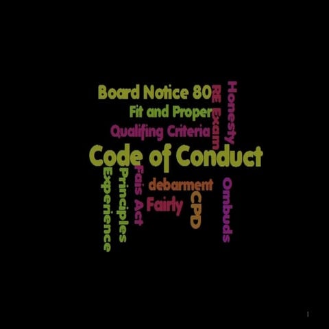 Fais general code of conduct part 1 | PPT | Business | Business and Finance