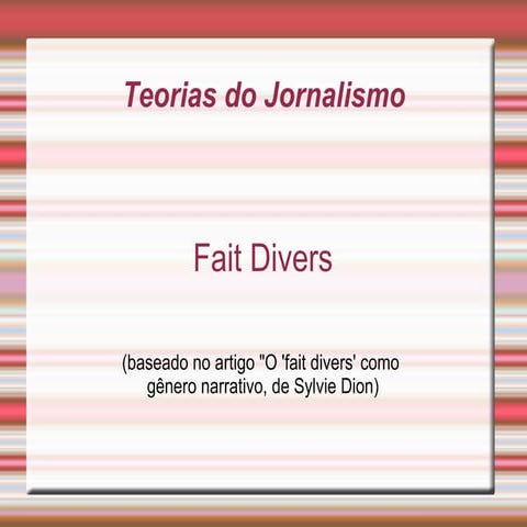 Fait divers | PPT