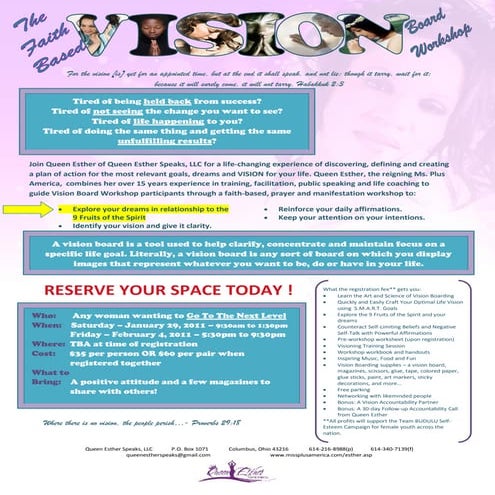 Faith based vision board flyer | PDF