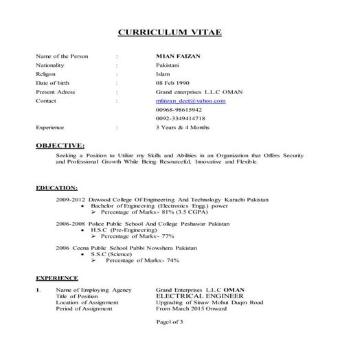 Faizan cv (1) | DOCX