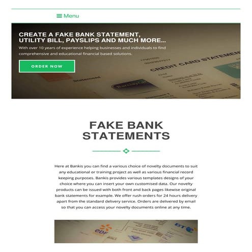 Fake Bank Statement | PDF