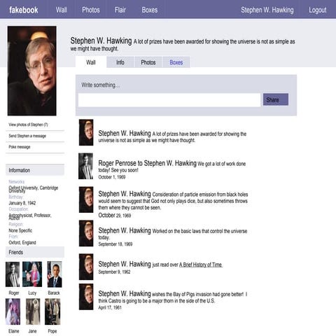 Stephen William Hawking - World-renowned Physicist | PPTX