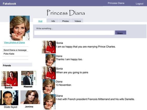 Presentation Of Princess Diana | ODP