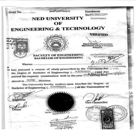 Fake engineering degree | PDF