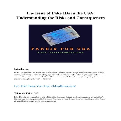 Buy Scannable Fake ID for USA - Buy Here | PDF