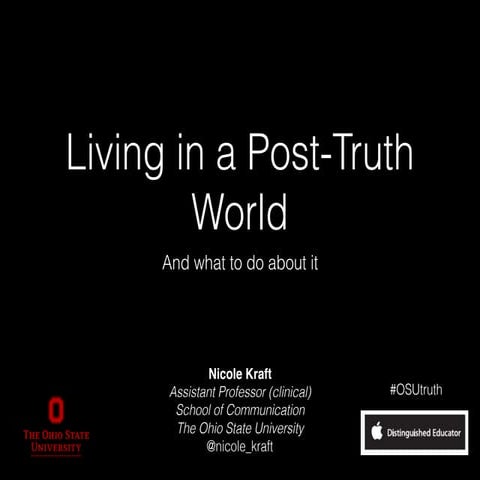 Living in a Post-Truth World | PDF