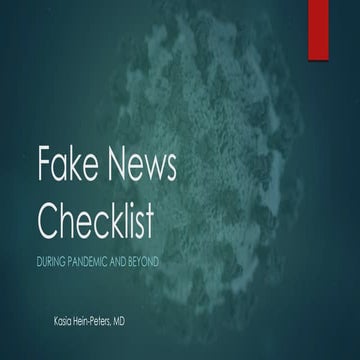 Fake News Checklist | PDF