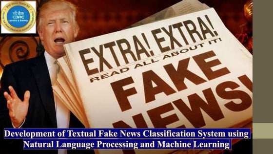 FAKE NEWS DETECTION PPT | PPTX | Computing | Technology & Computing