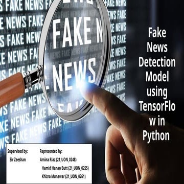 Fake News Detection using tensor flow and python.pptx