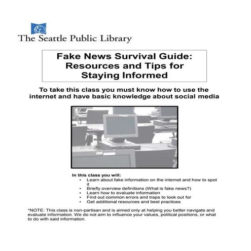 Fake news learner packet | PPTX