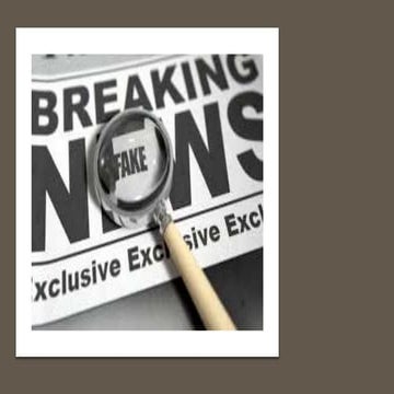 Fake news slide show | PPTX