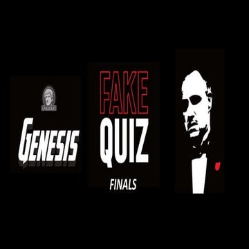 Genesis Fake (Fantasy) Quiz Finals 2019 | PPT