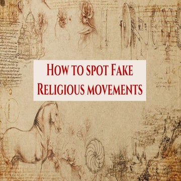Fake Religious Movements.pptx | Christianity | Religion & Spirituality