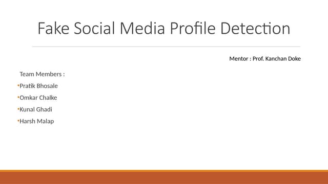 chaitra-1.pptx fake news detection using machine learning | PPTX