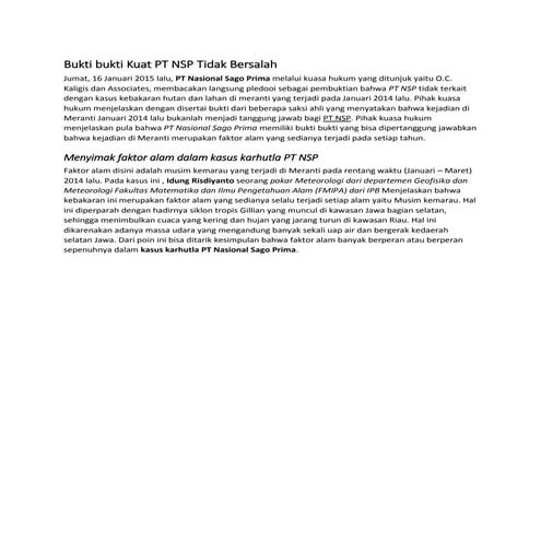 PT NSP dan CSR Perusahaan | Winowo Dwi Priyono Doc | PDF
