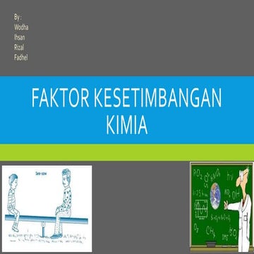 Faktor_Kesetimbangan kimia kimia kiam kimi | PPT