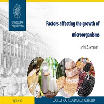 Faktor yang berpengaruh pada pertumbuhan mikrobia | PDF