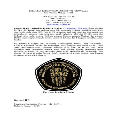 Fakultas kedokteran universitas brawijaya | DOCX