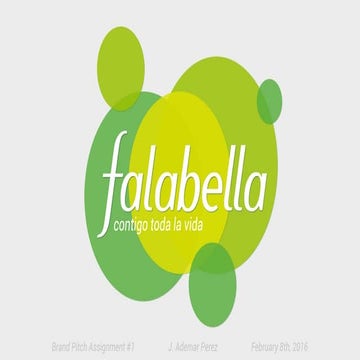 Falabella Brand Pitch #1 | PPT