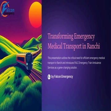 Falc Emergency Train Ambulance Service in Ranchi and Patna offers a ...