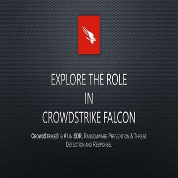 Explore The Role in Crowdstrike Falcon.pptx