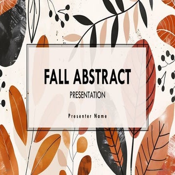 Fall Abstract Template . | PPTX