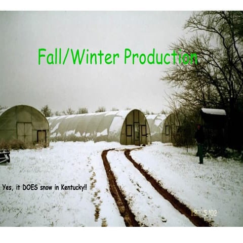 Fall And Winter Production | PPT