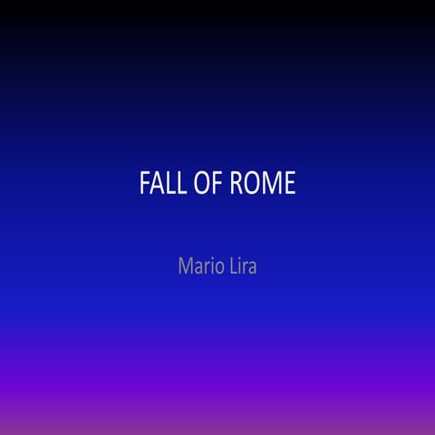 FALL OF ROME | PPTX
