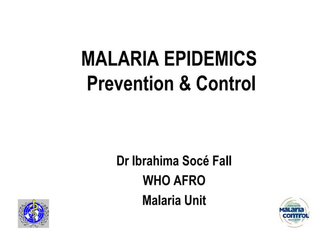 National malaria control programe | PPTX
