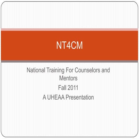 Fall 2011 NT4CM | PPT