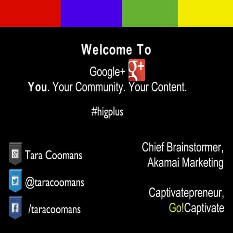 Welcome to Google+ | PPT