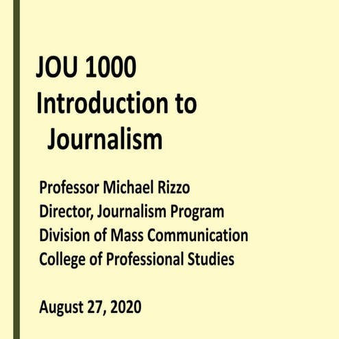Elements of journalism (5) | PPT
