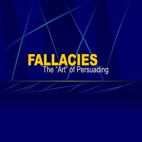 Fallacies | PPT
