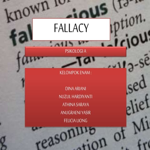 Fallacy | PPTX
