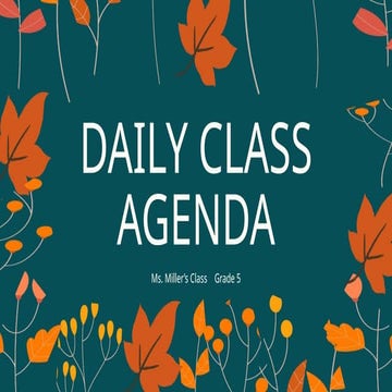 Class Daily Agenda Presentation in Colorful Retro Style.pptx