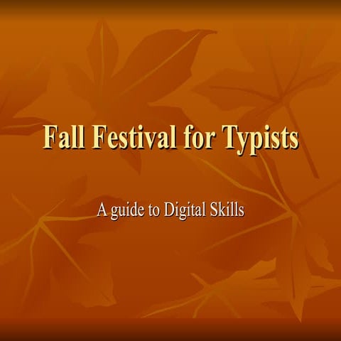 Fall Festival Power Point | PPT