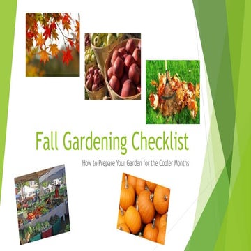 Fall Gardening Checklist | PPTX